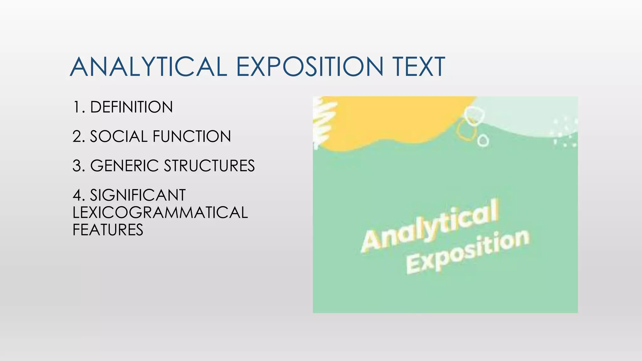 Analytical exposition text | PDF