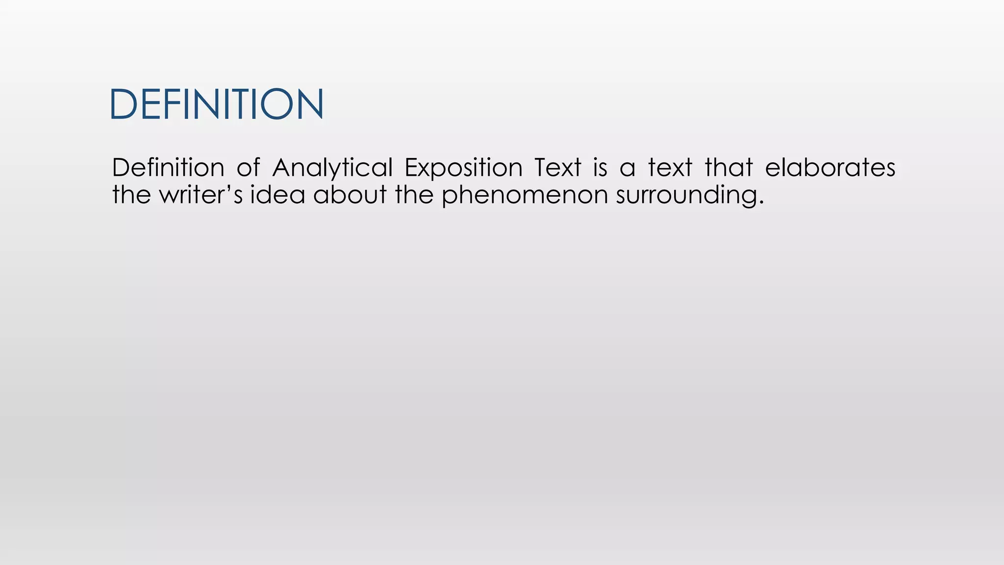 Analytical exposition text | PDF
