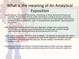 Analytical exposition text team 6 | PPT