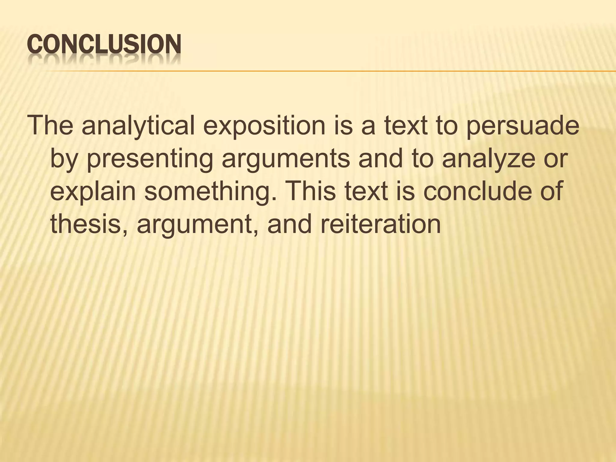 Analytical expositon text | PPT