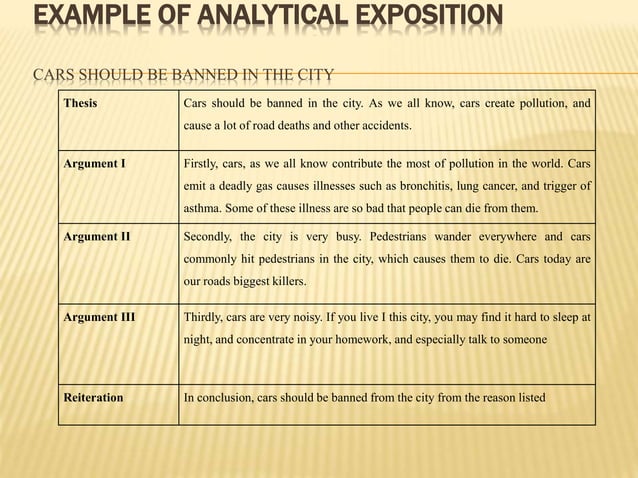 Analytical expositon text | PPT