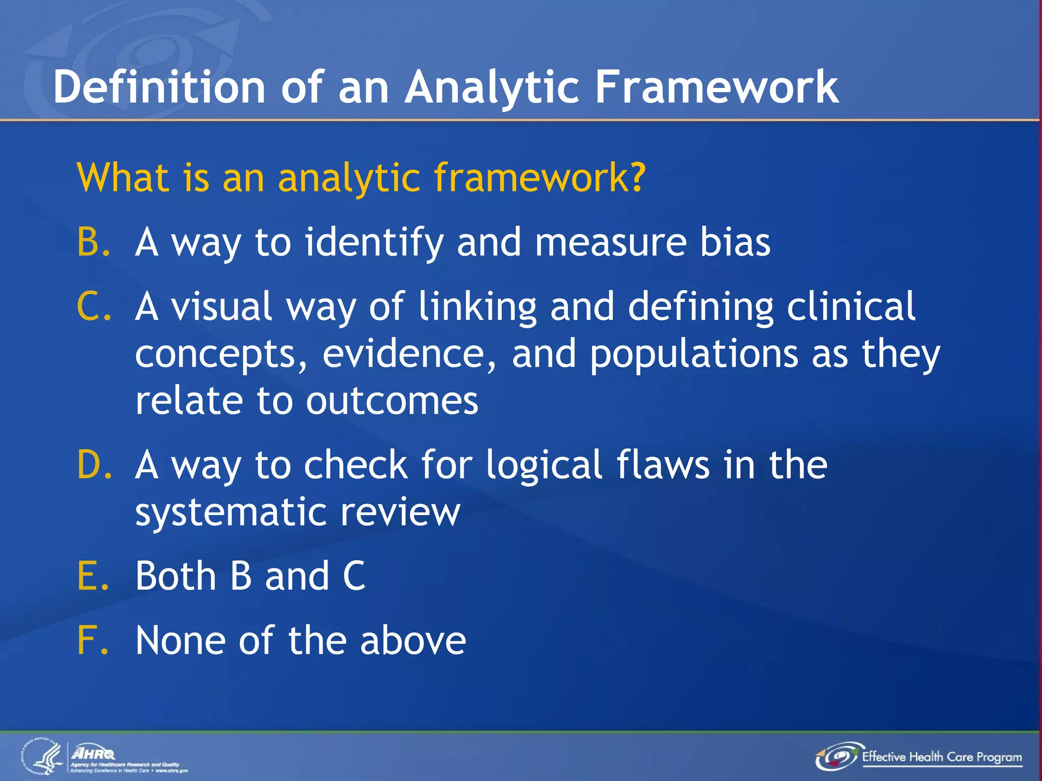 Analytic Frameworks Quiz | PPT