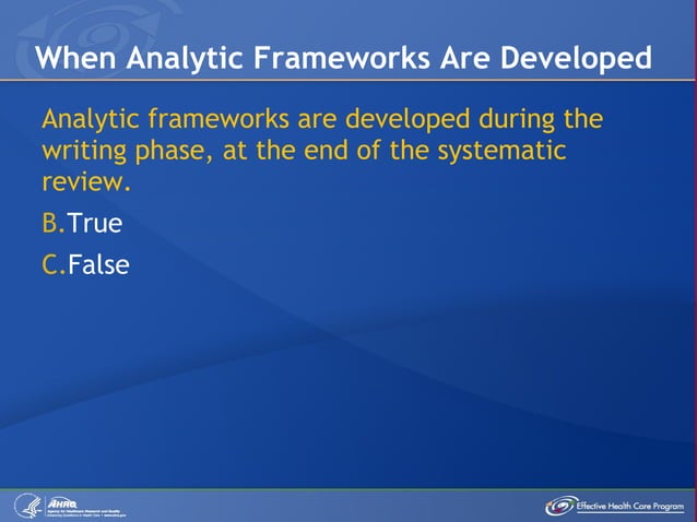 Analytic Frameworks Quiz | PPT