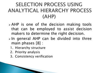 Analytical hierarchy process for design selection of micro hot marking tool (1569805151) | PDF ...