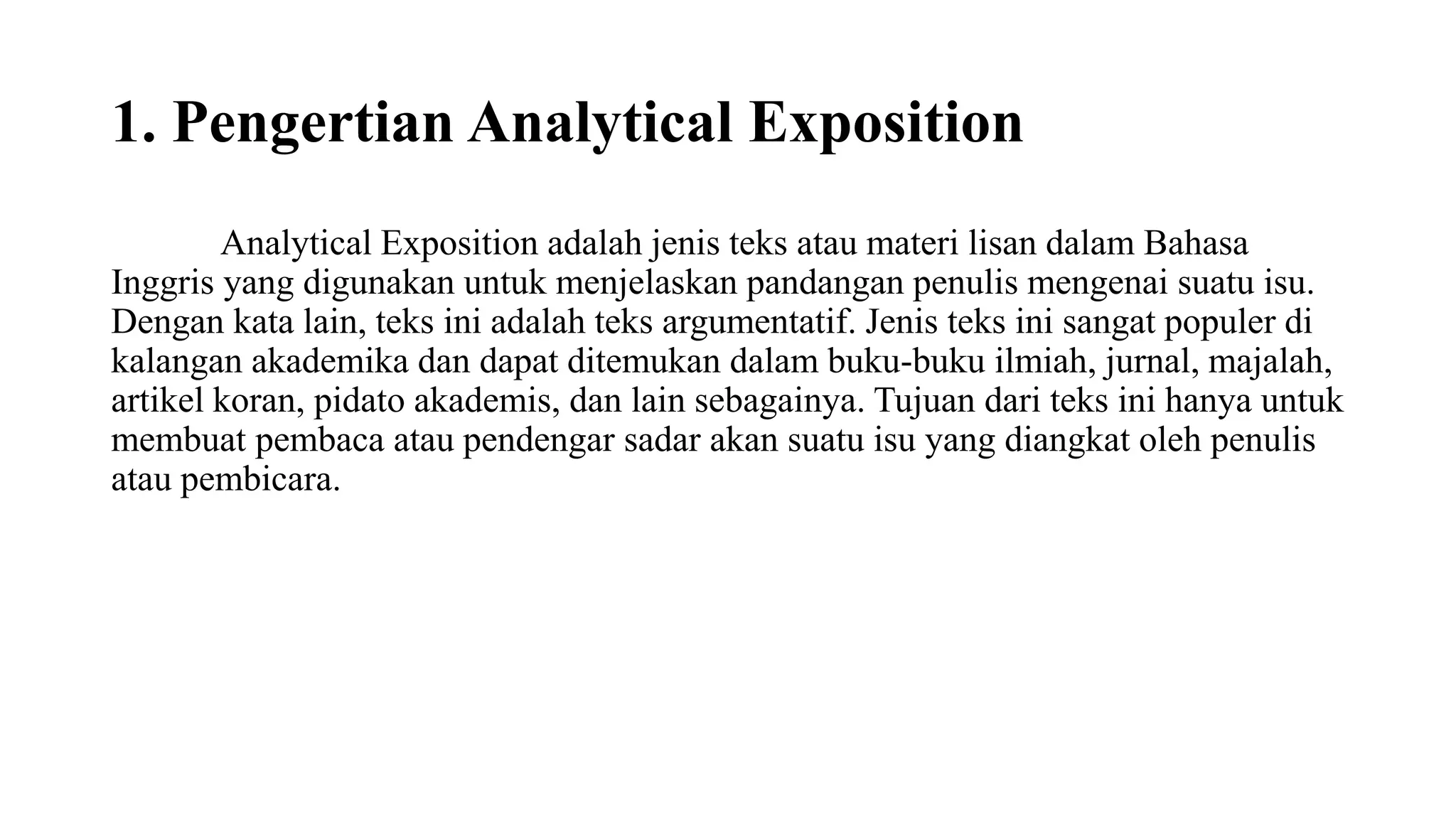 Analytical & hortatory | PPTX
