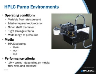Optimizing Seal Design for Improved HPLC & UHPLC Pump Performance | PDF
