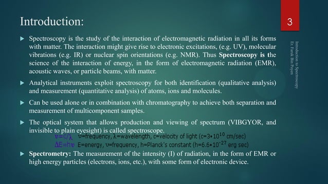 Introduction to Spectroscopy | PDF