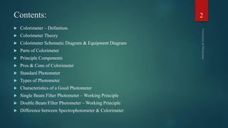 Colorimeter and Photometer | PDF
