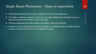 Colorimeter and Photometer | PDF