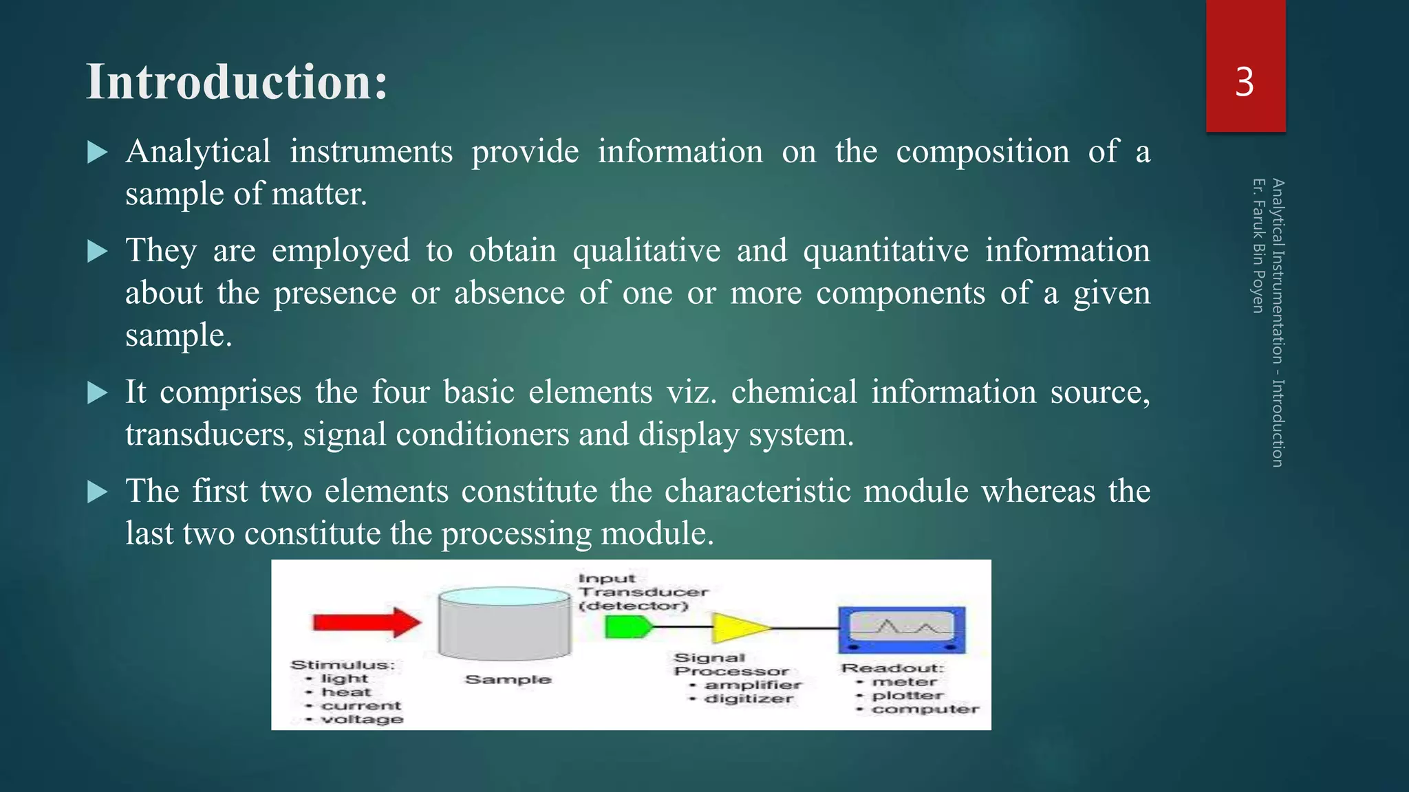 Analytical instrumentation introduction | PDF