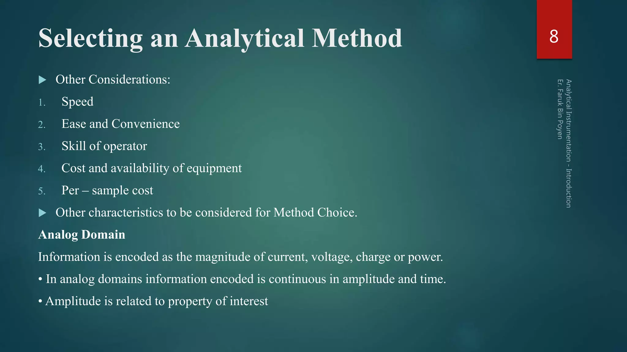 Analytical instrumentation introduction | PDF