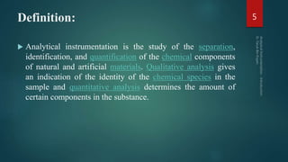 Analytical instrumentation introduction | PDF