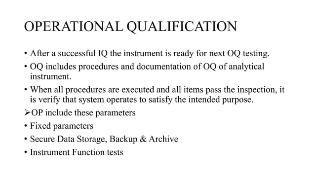 Analytical instrument qualification | PPTX