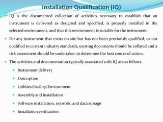 Analytical instrument qualification | PPTX