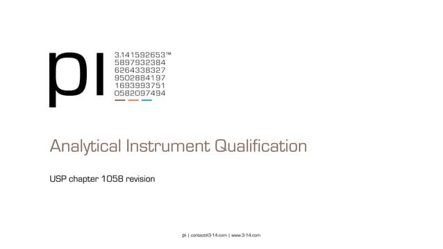 Analytical Instrument Qualification - USP chapter 1058 revision | PDF | Business | Business and ...
