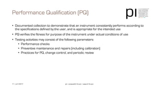 Analytical Instrument Qualification - USP chapter 1058 revision | PDF