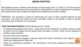 Analytical instruments in clinical chemistry, uses and maintenance | PPTX