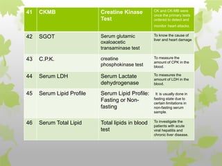 Analytical lab tests for disease finding | PPTX | Blood Disorders ...