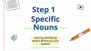 Analytical Language_ Specific Nouns and Strong Verbs.pptx