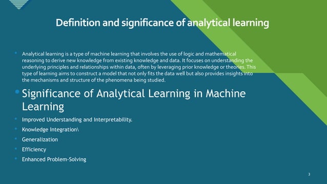 ANALYTICAL LEARNING IN MACHINE LEARNINGS | PPTX | Artificial ...