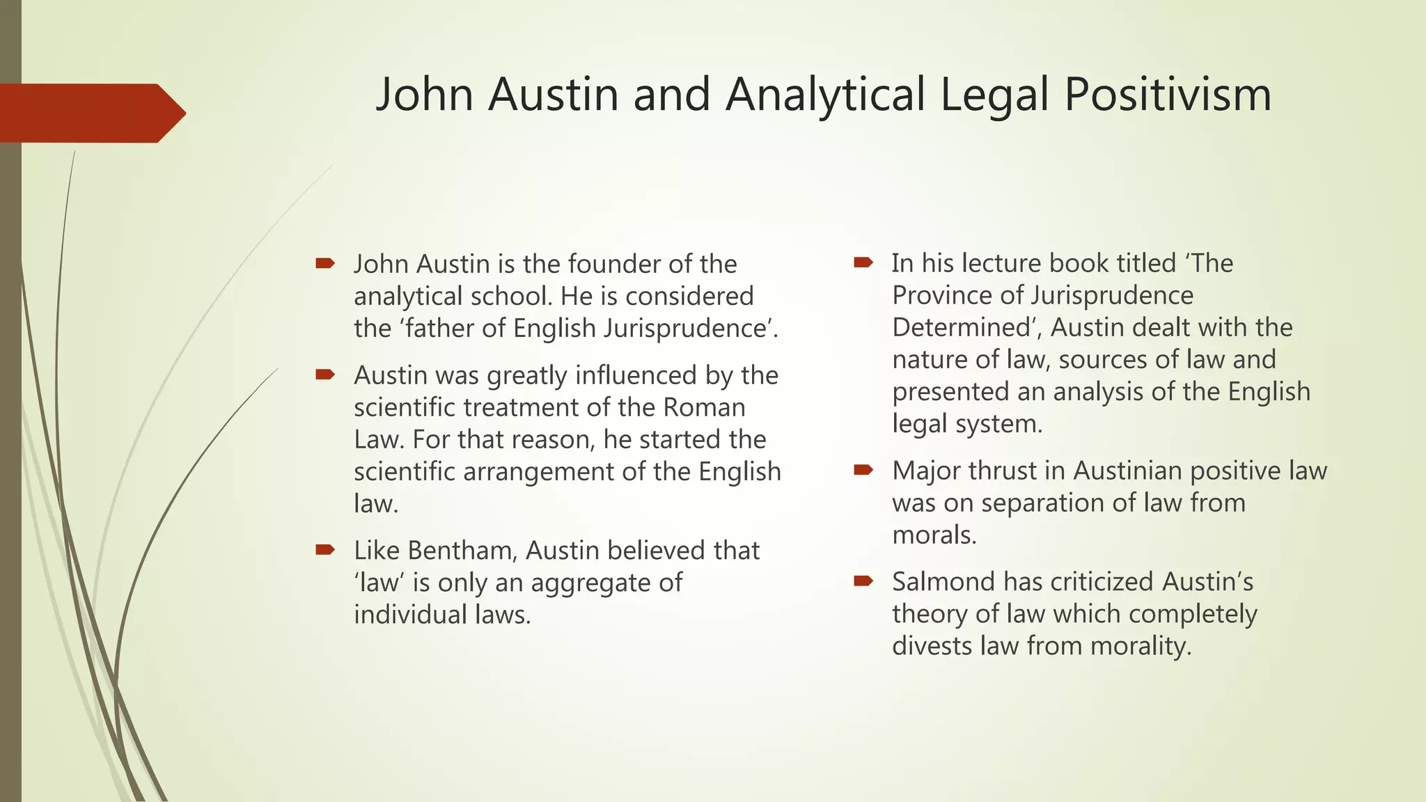 Positive Law or Analytical Legal Positivism | PPTX