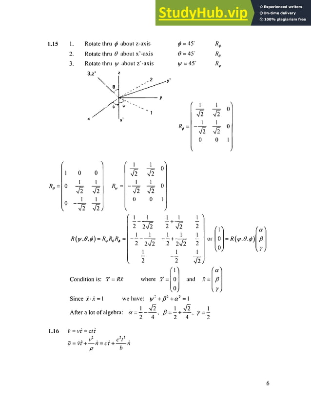 Analytical Mechanics Solution | PDF | Free Download