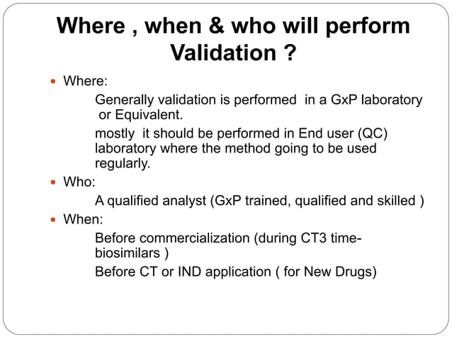 Analytical mehod validation explained sadasiva | PPT