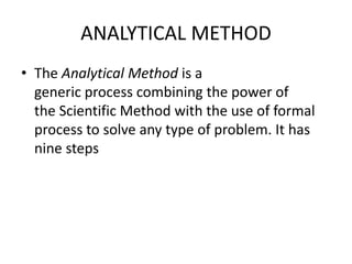 Analytical method | PPTX