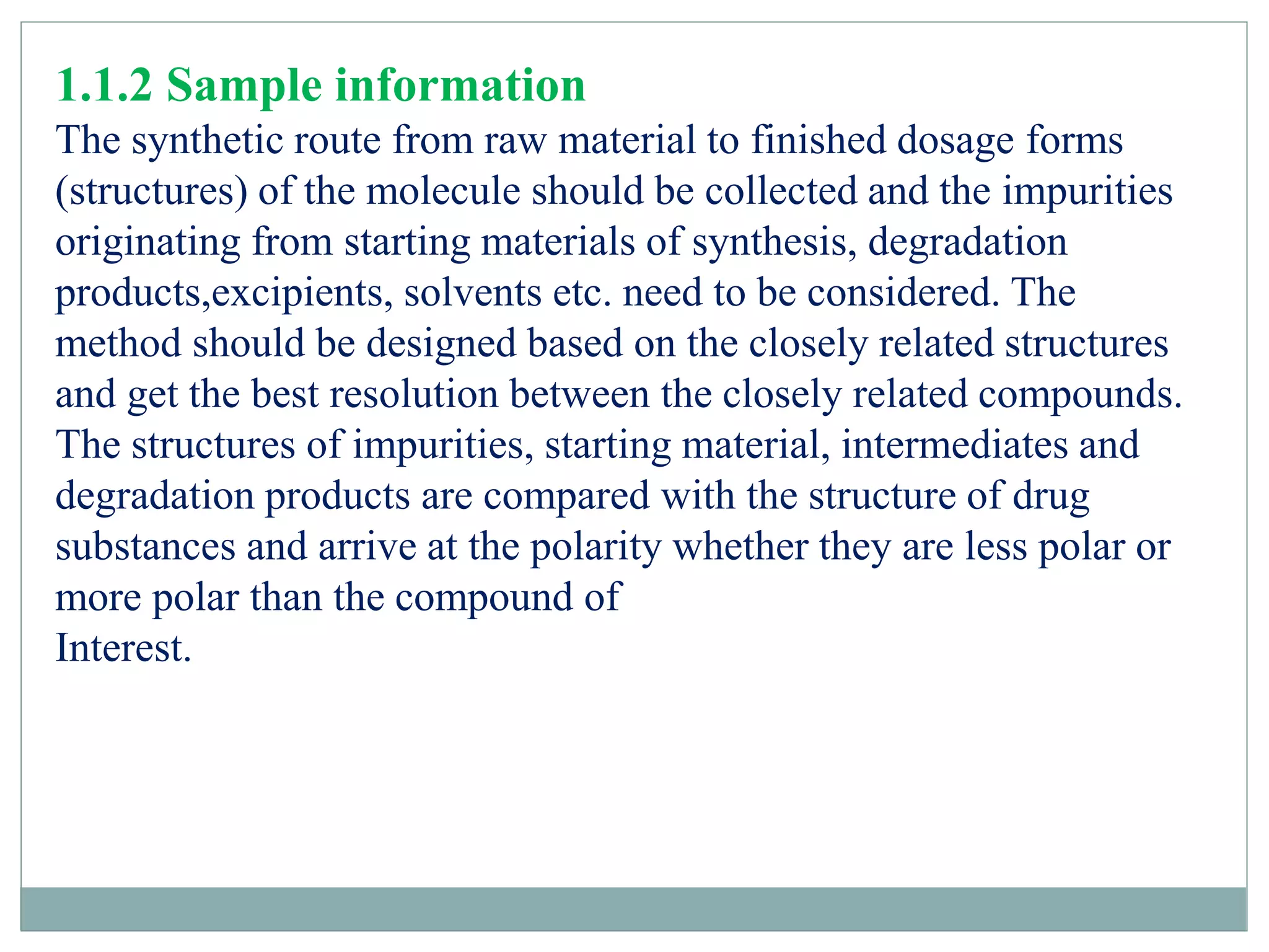Analytical method developement | PPTX