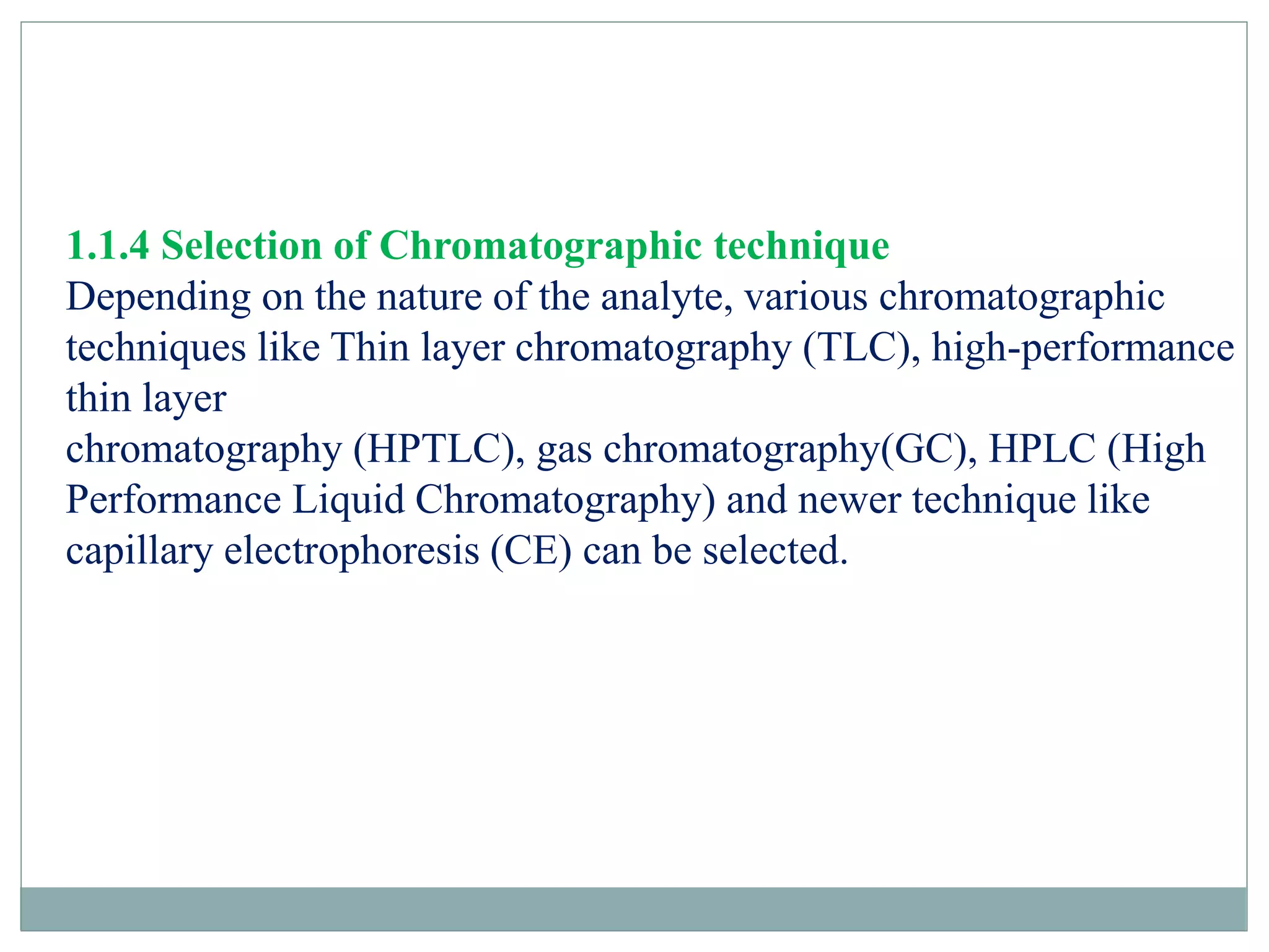 Analytical method developement | PPTX