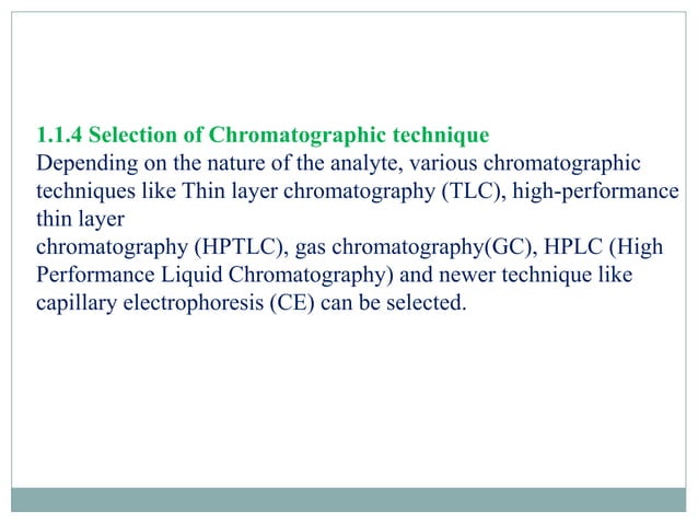 Analytical method developement | PPTX