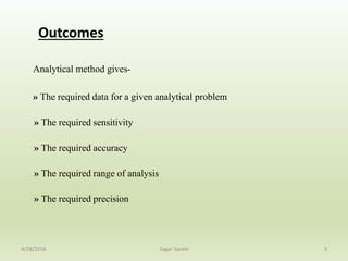 Analytical method development | PPTX