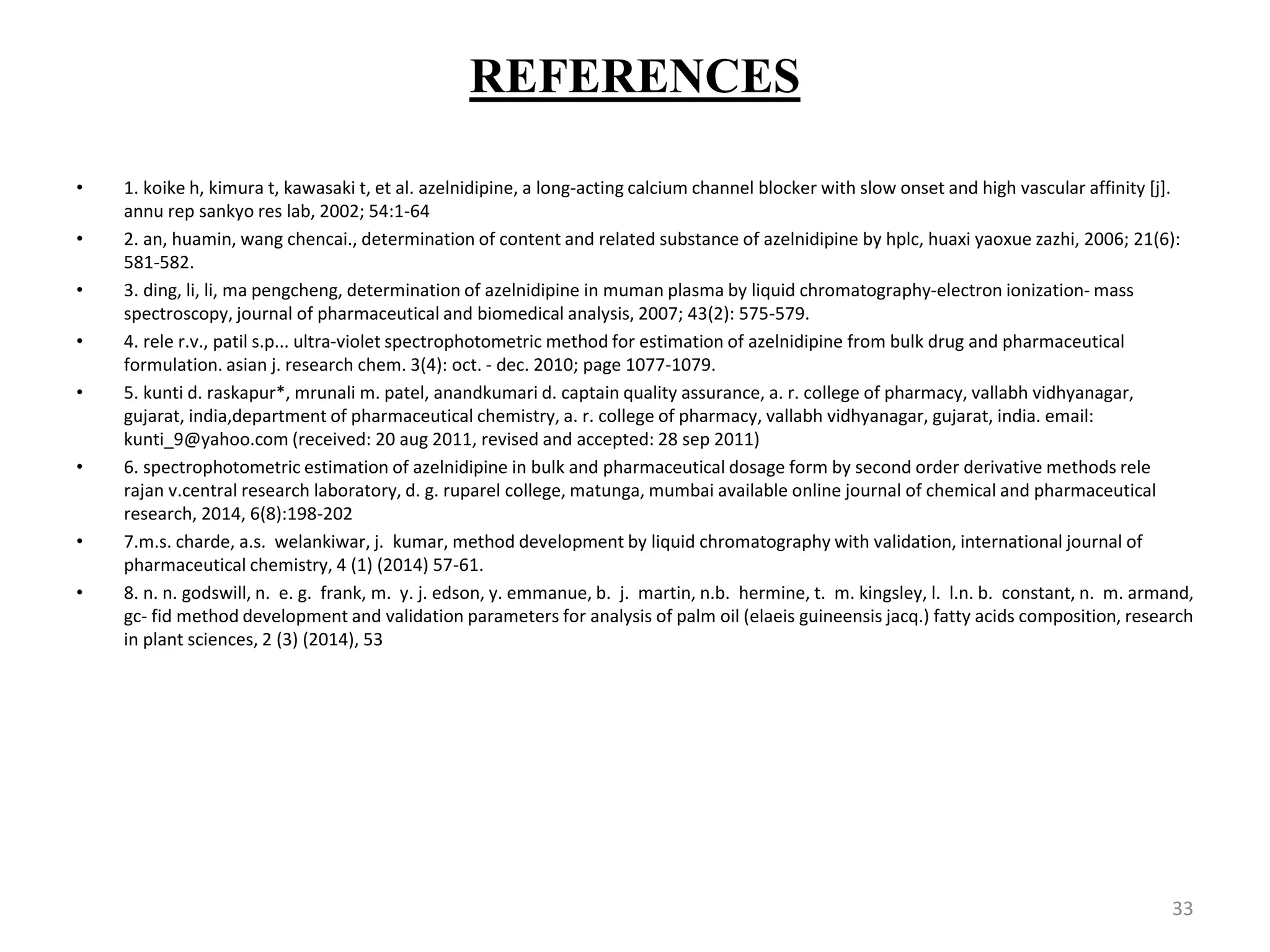 Analytical method development and validation | PPTX