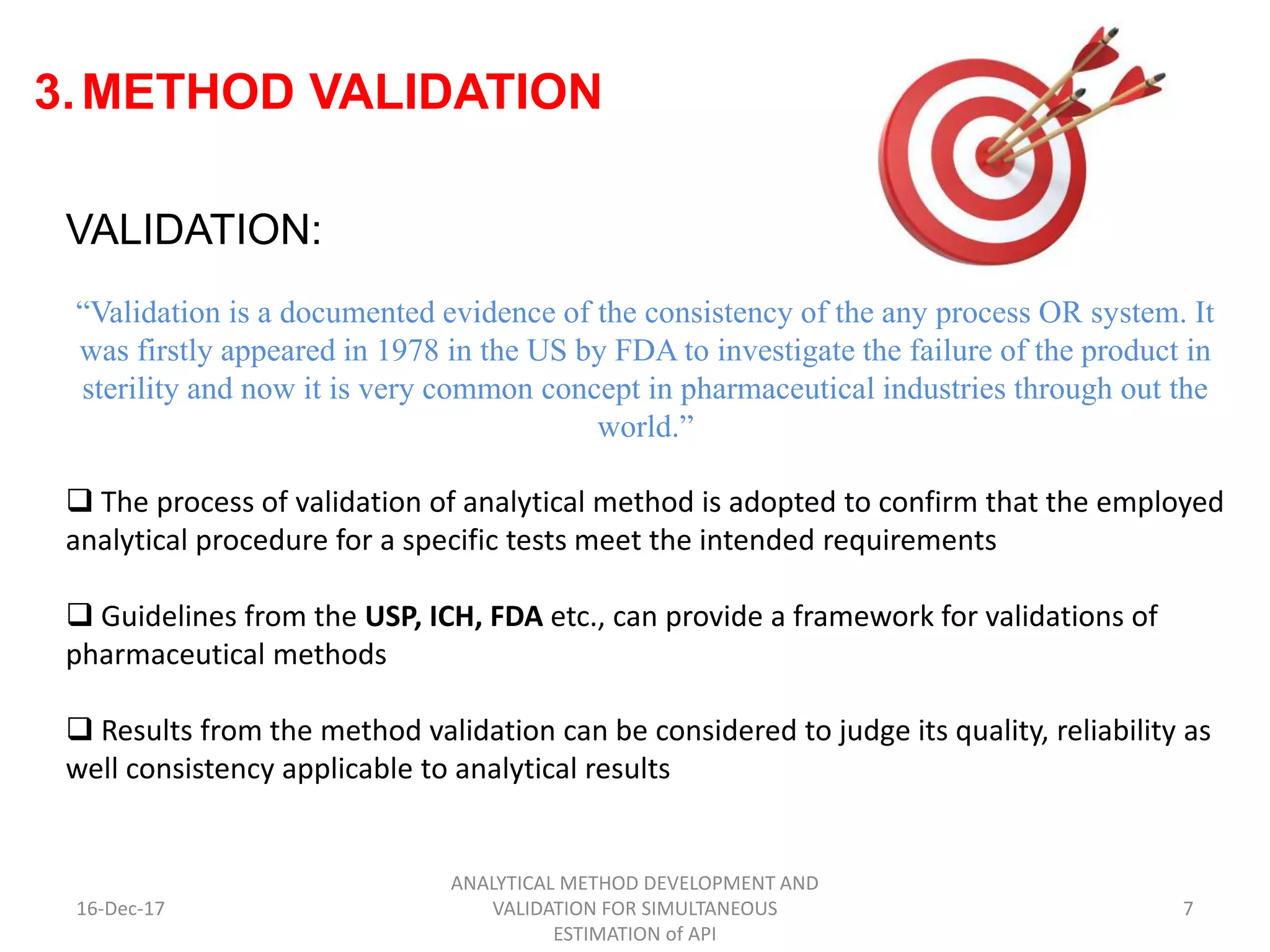 Analytical Method Development And Validation For Simultaneous Estimation Pptx