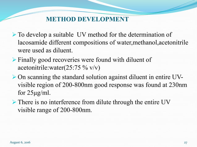 Analytical method development,validation by uv spectroscopy | PPTX ...