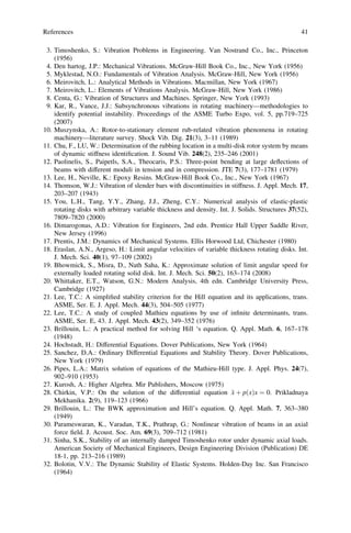 Analytical methods in rotor dynamics | PDF