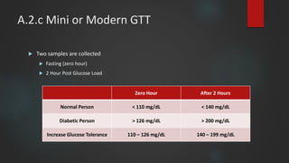 Analytical Methods of Diagnosing Diabetes Mellitus | PPTX
