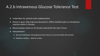 Analytical methods of determining diabetes mellitus | PPTX