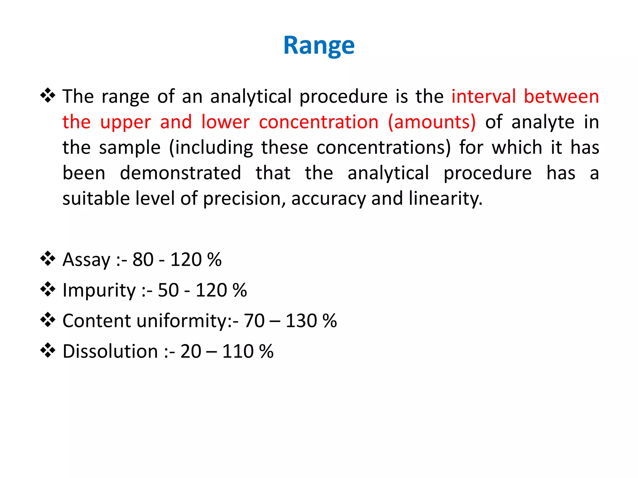 Analytical methods validation as per ich & usp | PPT