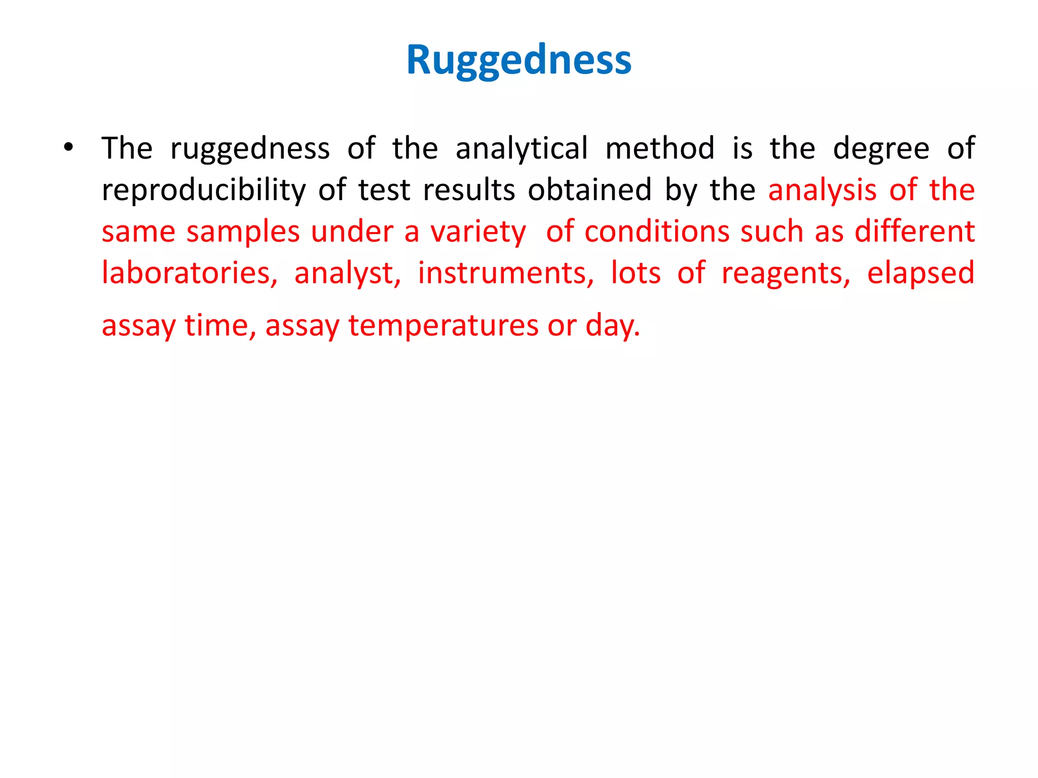 Analytical methods validation as per ich & usp | PPT