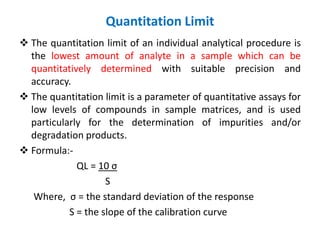Analytical methods validation as per ich & usp | PPT