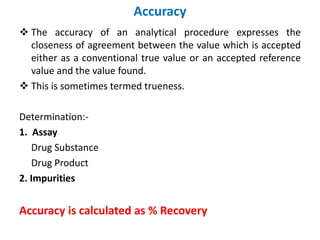 Analytical methods validation as per ich & usp | PPT