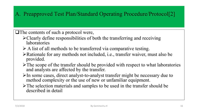 Analytical method transfer | PPTX | Pharmaceutical Industry | Industries