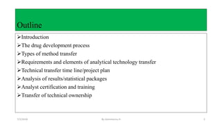 Analytical method transfer | PPTX
