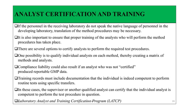 Analytical method transfer | PPTX | Pharmaceutical Industry | Industries