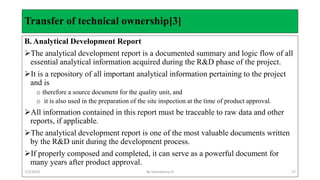 Analytical method transfer | PPTX