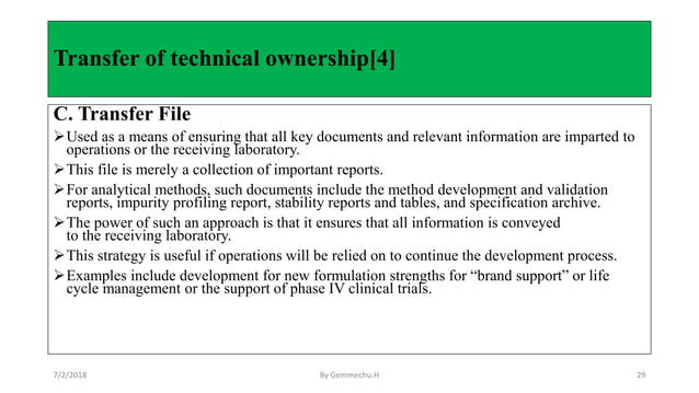 Analytical method transfer | PPTX | Pharmaceutical Industry | Industries