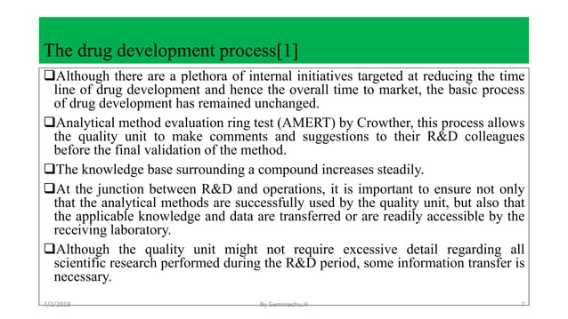 Analytical method transfer | PPTX | Pharmaceutical Industry | Industries