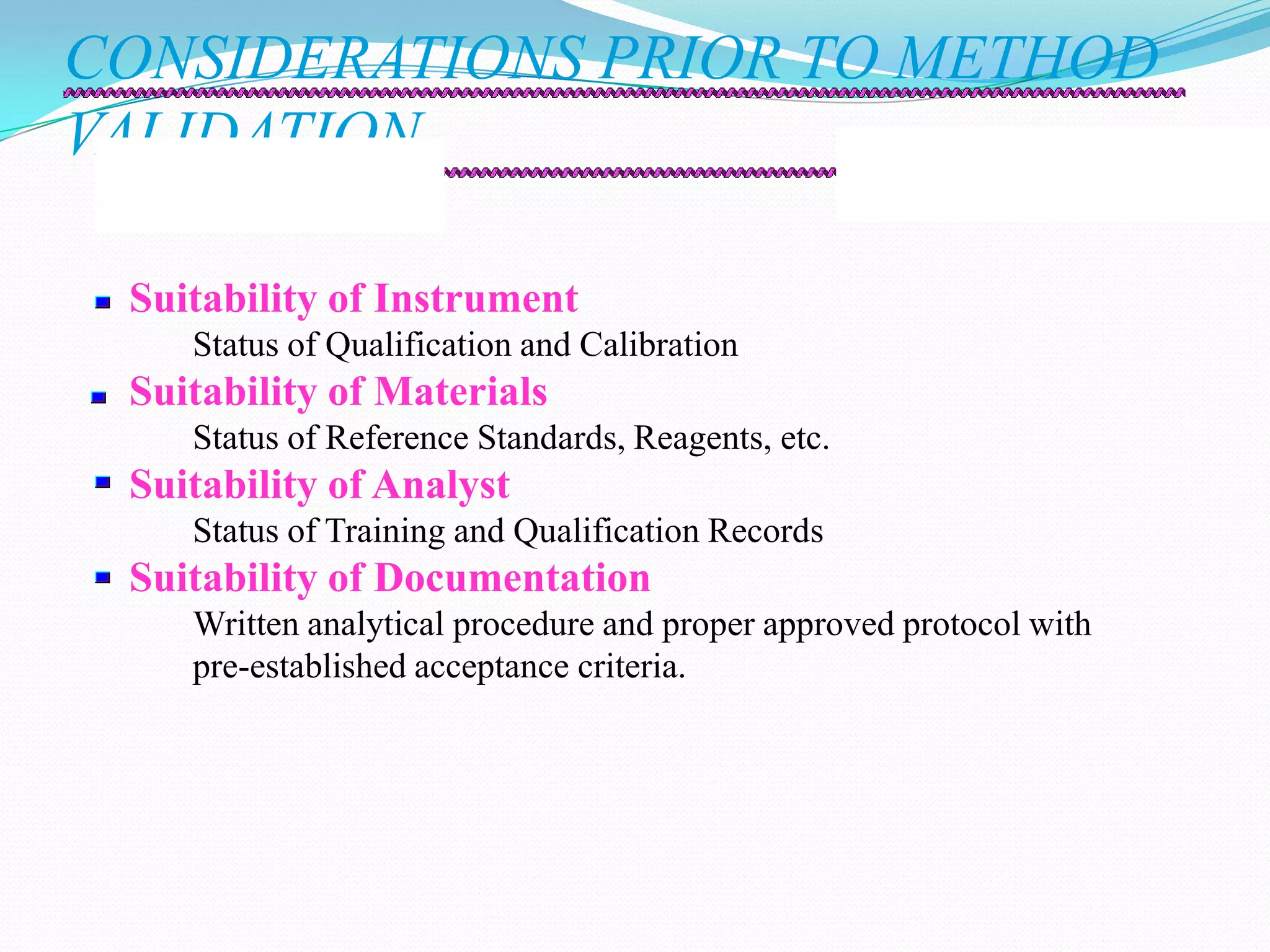 Analytical method validation | PPT