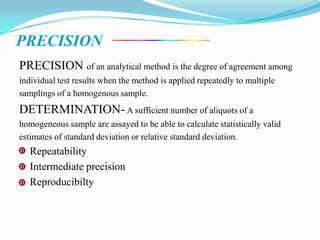 Analytical method validation | PPT
